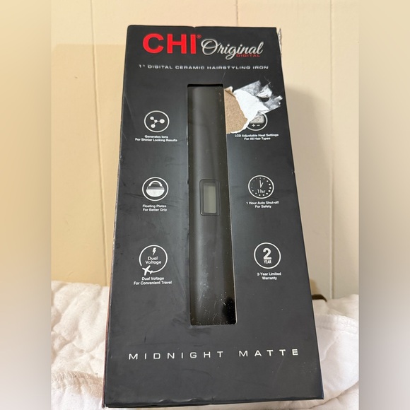 Chi | Hair | Chi Original Midnight Matte Digital Ceramic Hairstyling ...
